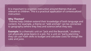 thematic units and lesson. How to sequence lessonspptx | PPTX
