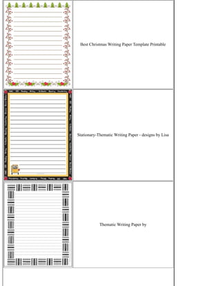 Thematic Writing Paper | PDF | Design | Fine Art