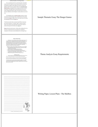 Thematic Writing Paper | PDF | Design | Fine Art