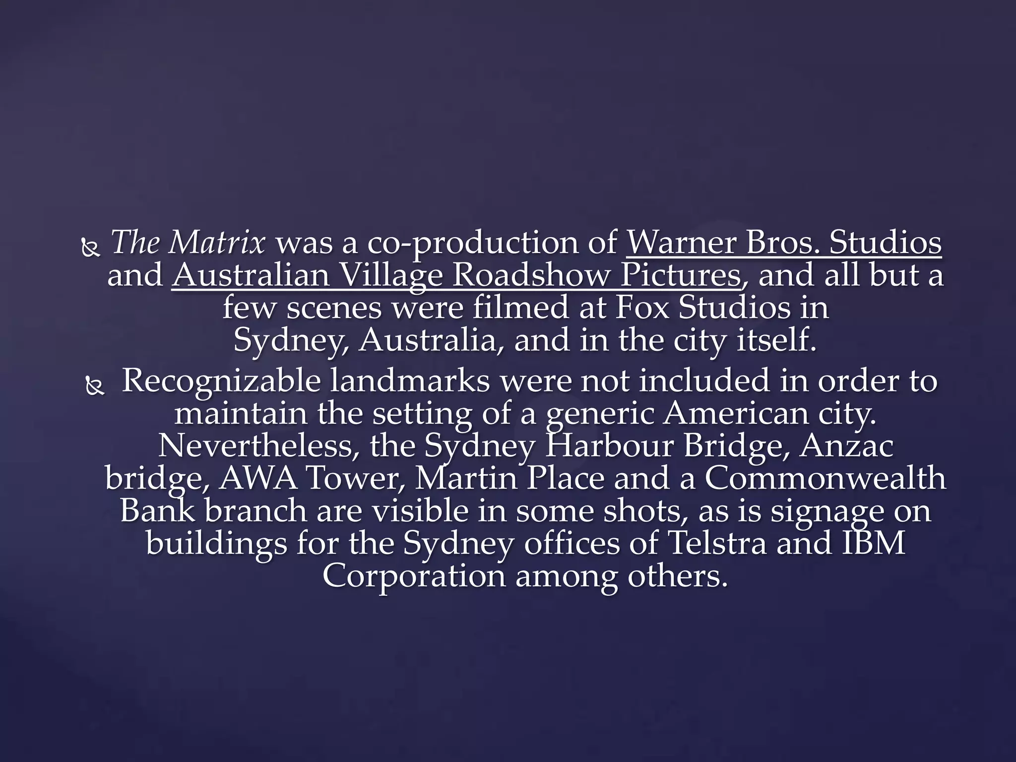 The matrix as postmodern | PPTX