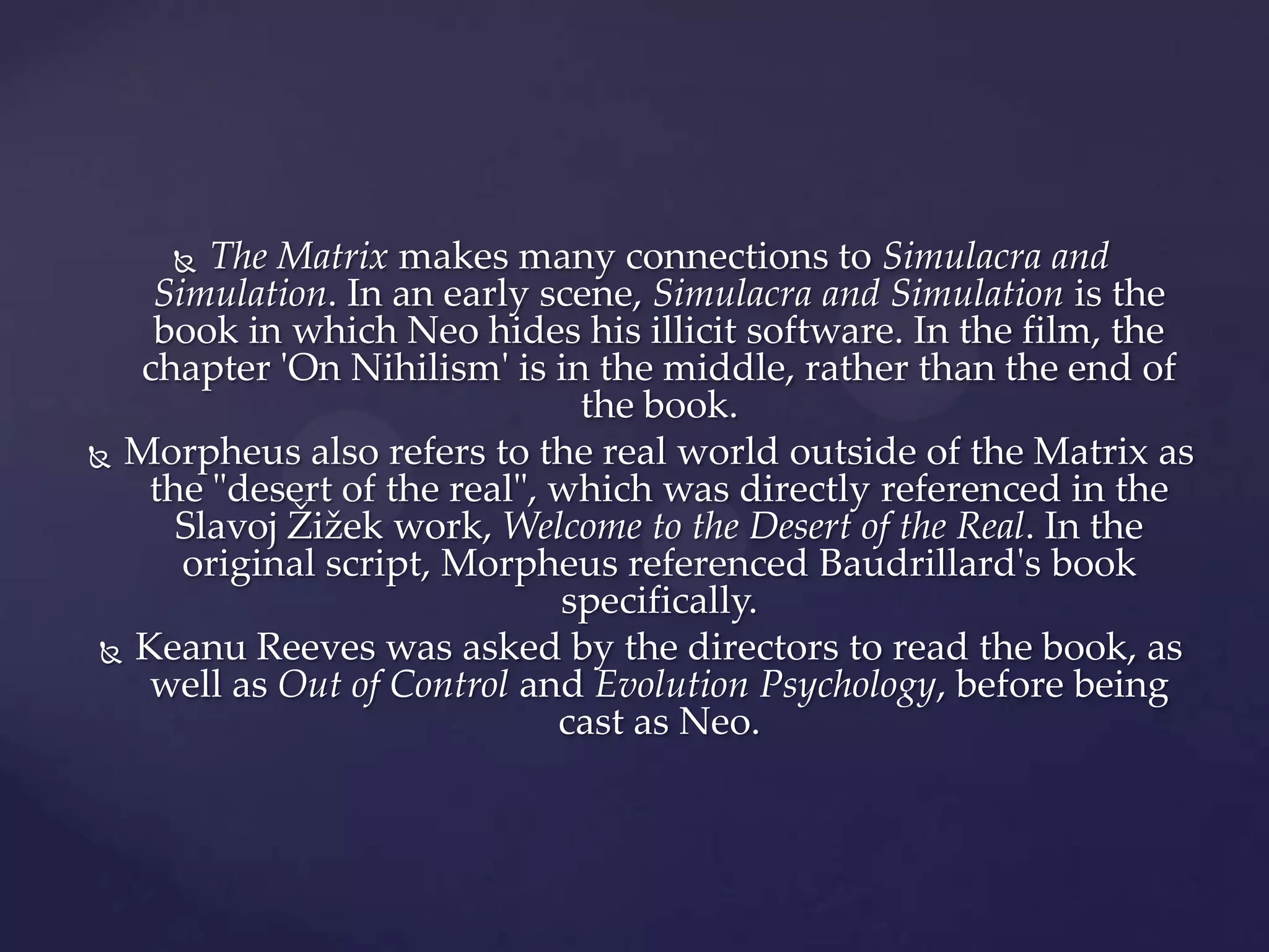 The matrix as postmodern | PPTX