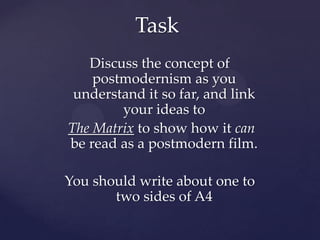 The matrix as postmodern | PPT