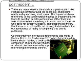 The matrix dsgvdfgd | PPTX | Pop Culture