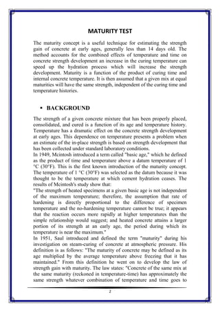 The maturity test | PDF