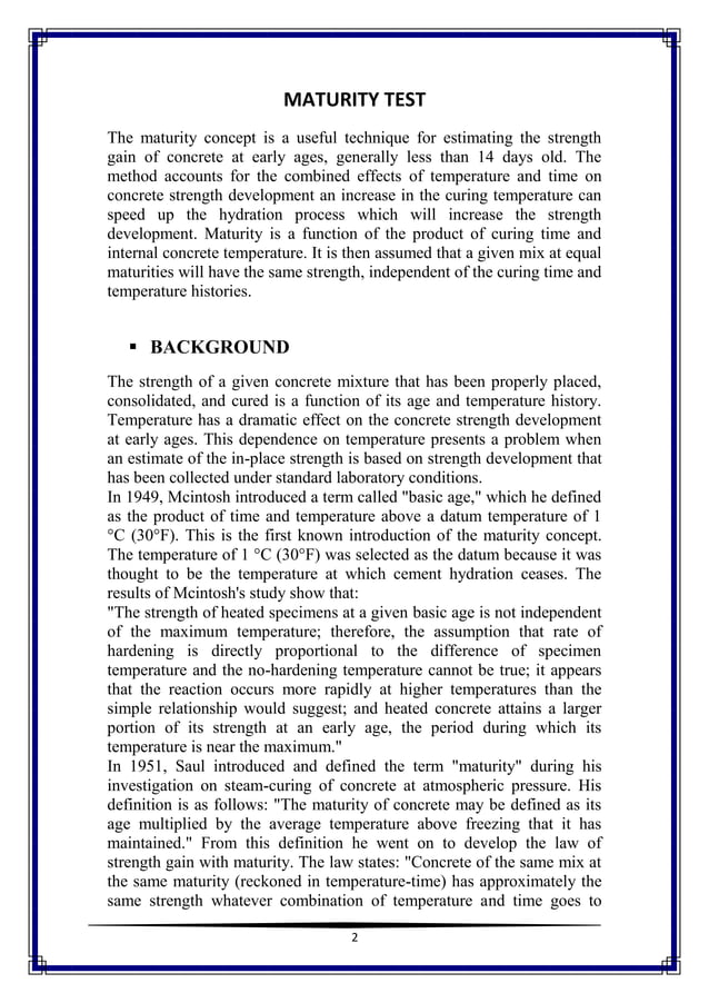 The maturity test | PDF