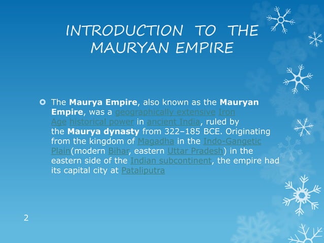 The Mauryan Empire | PPTX