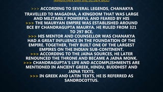 The Mauryan Empire | PPTX