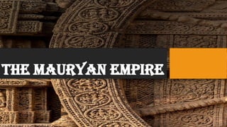 The Mauryan Empire and its historical significance | PPTX