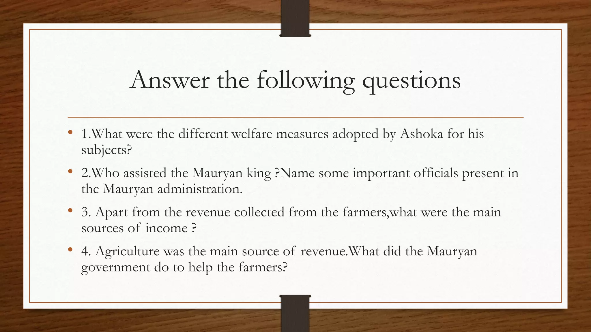 The mauryan empire (7) | PPT