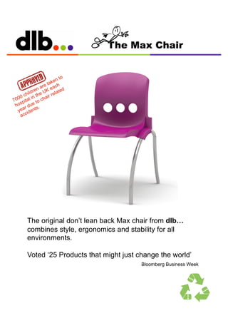 The max spec dlb dlb: Designing and Supplying School Chairs and ...