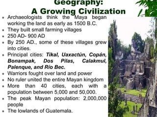 The Mayan Civilization | PPT
