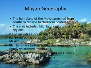 The mayans period 1 | PPT