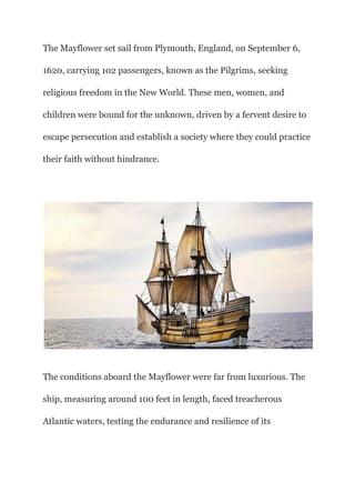 The Mayflower Ship_ Sailing Through the Pages of History.pdf | Cruises ...