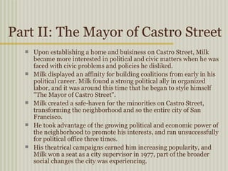 The mayor of castro street | PPT