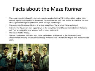 The Maze Runner | PPTX | Movies | Entertainment