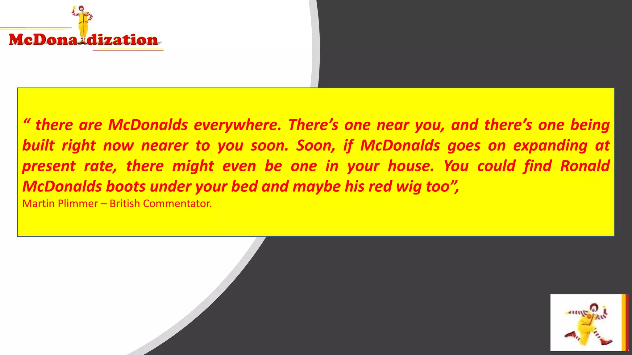 The McDonaldization of Society | PPTX