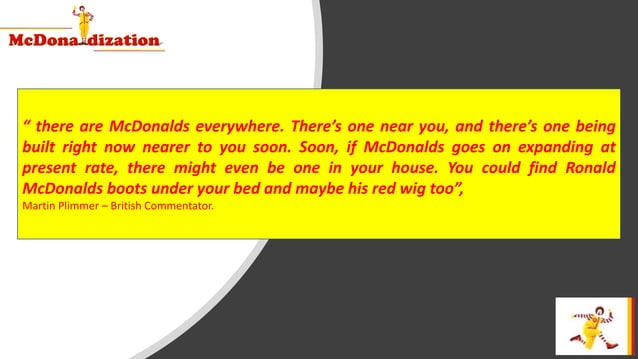 The McDonaldization of Society | PPTX
