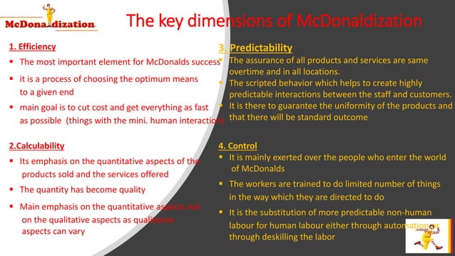 The McDonaldization of Society | PPTX