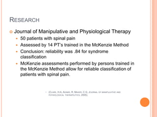 The Mc Kenzie Method | PPTX