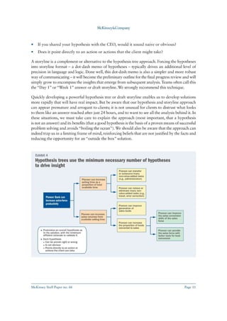 The McKinsey Approach to Problem Solving | PDF