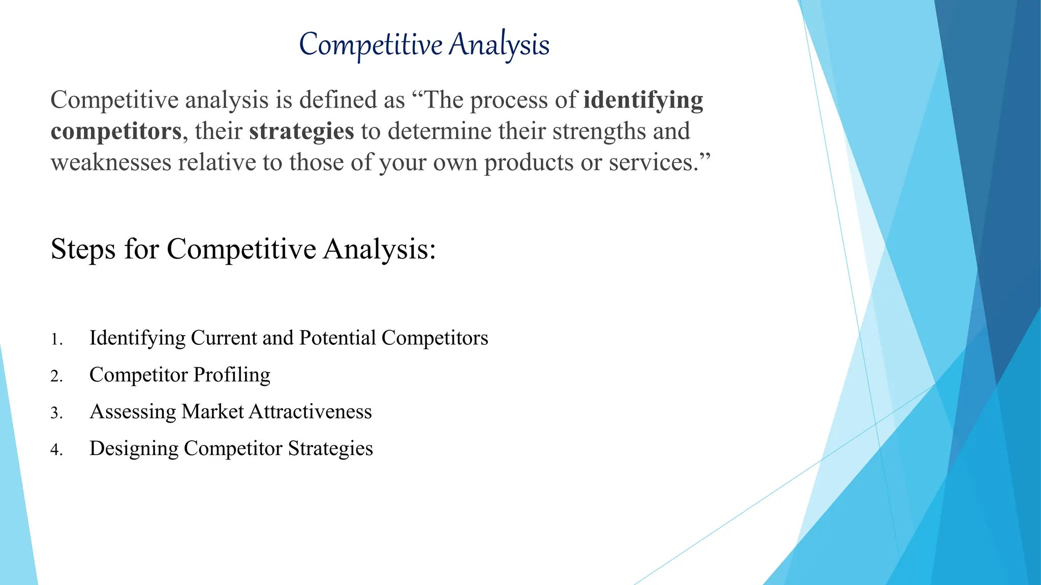 The McKinsey's 7s Model and Competitive Analysis | PPTX