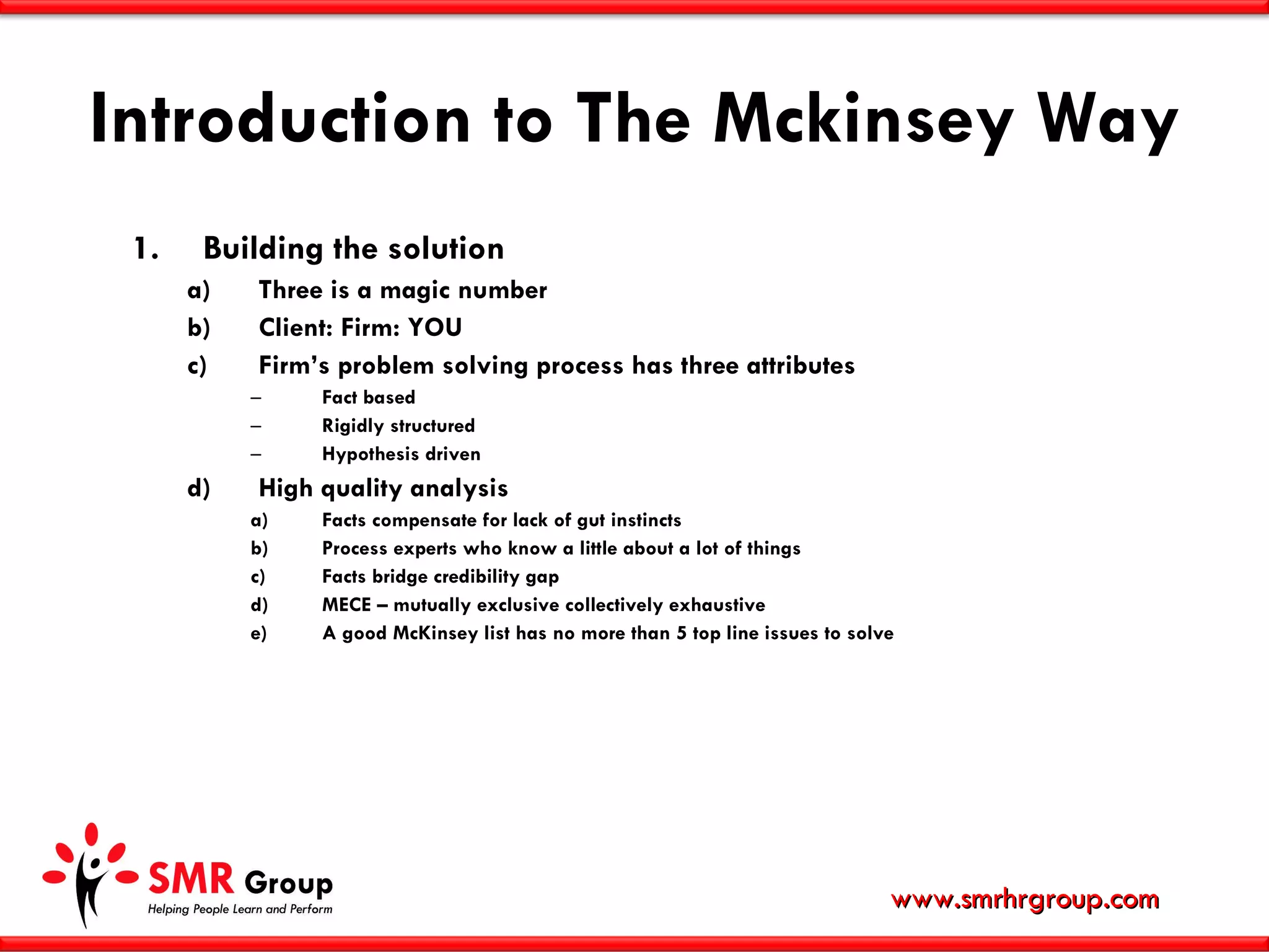 The Mc Kinsey Way | PPT