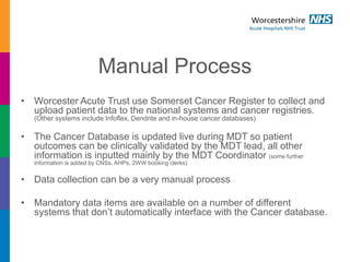 Elective Care Conference: the role of the MDT coordinator role | PDF