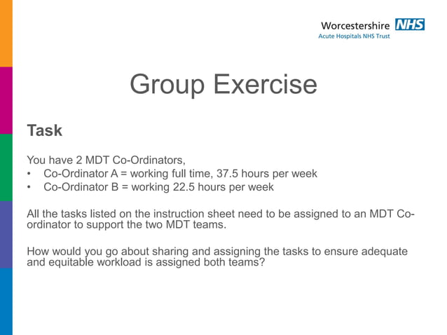 Elective Care Conference: the role of the MDT coordinator role | PDF