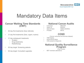 Elective Care Conference: the role of the MDT coordinator role | PDF