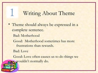 Theme | PPT | Fiction | Books and Literature