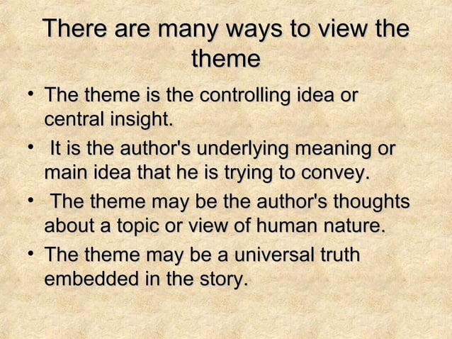 Analyzing Theme | PPT
