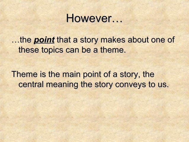 Analyzing Theme | PPT