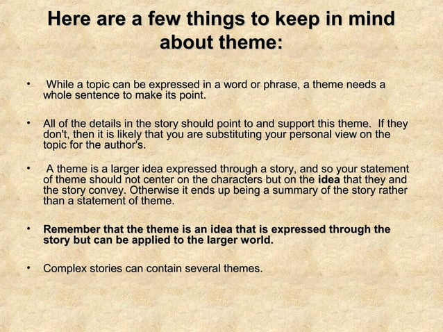 Analyzing Theme | PPT