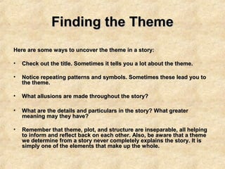 Analyzing Theme | PPT