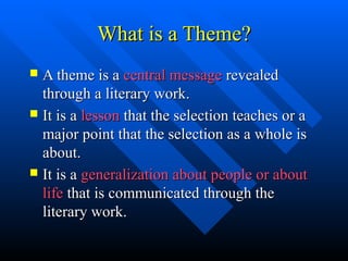 Literary Theme