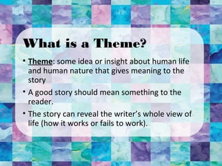 Theme Notes | PPT