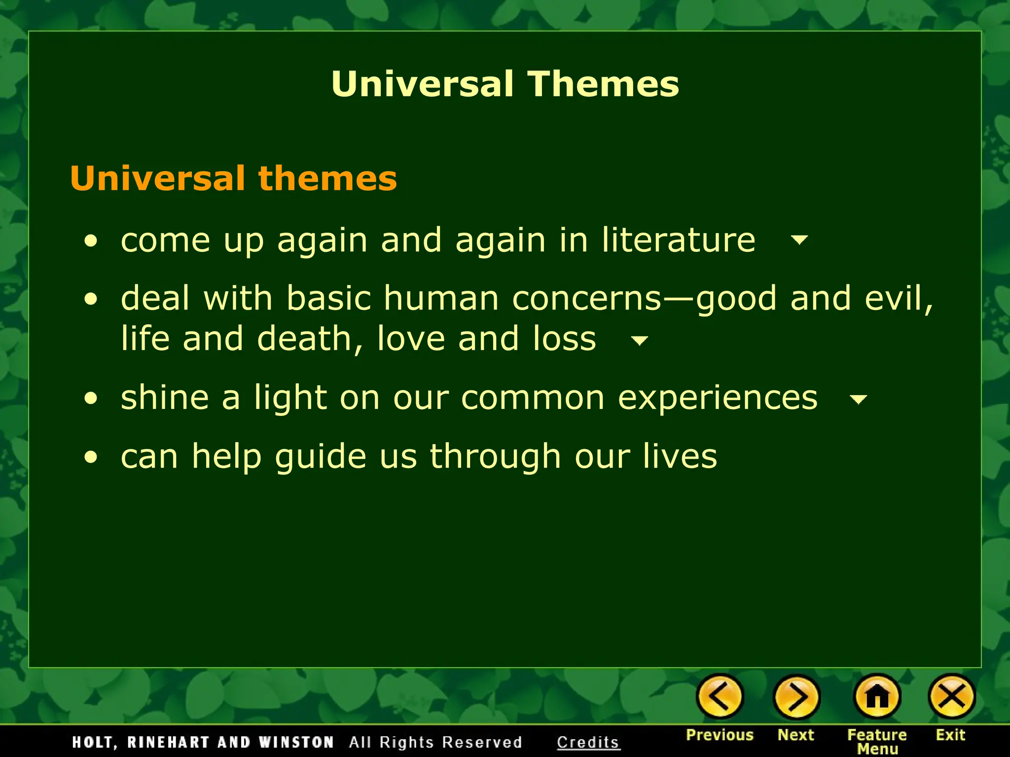 Literature theme building (what is theme) ppt | PPT