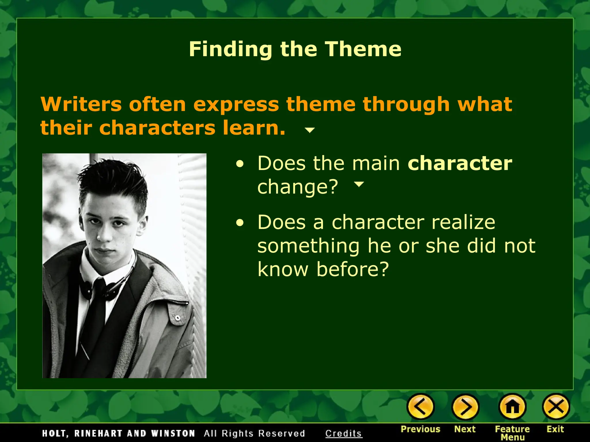 Literature theme building (what is theme) ppt | PPT