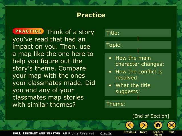 Literature theme building (what is theme) ppt | PPT