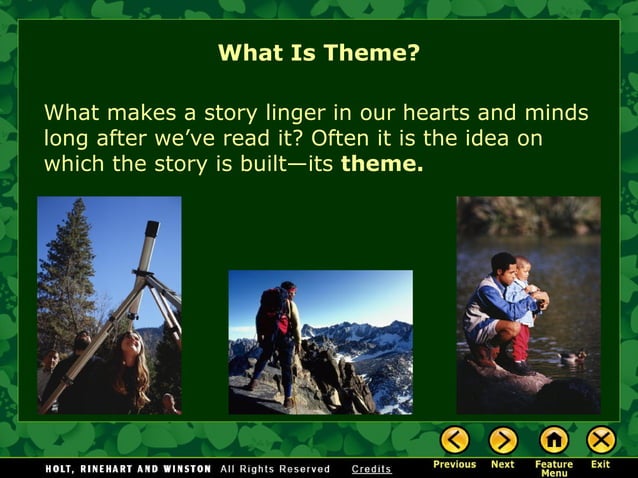 Literature theme building (what is theme) ppt | PPT