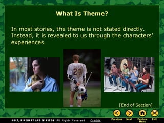 Literature theme building (what is theme) ppt | PPT