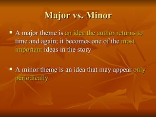 Theme In Literature | PPT