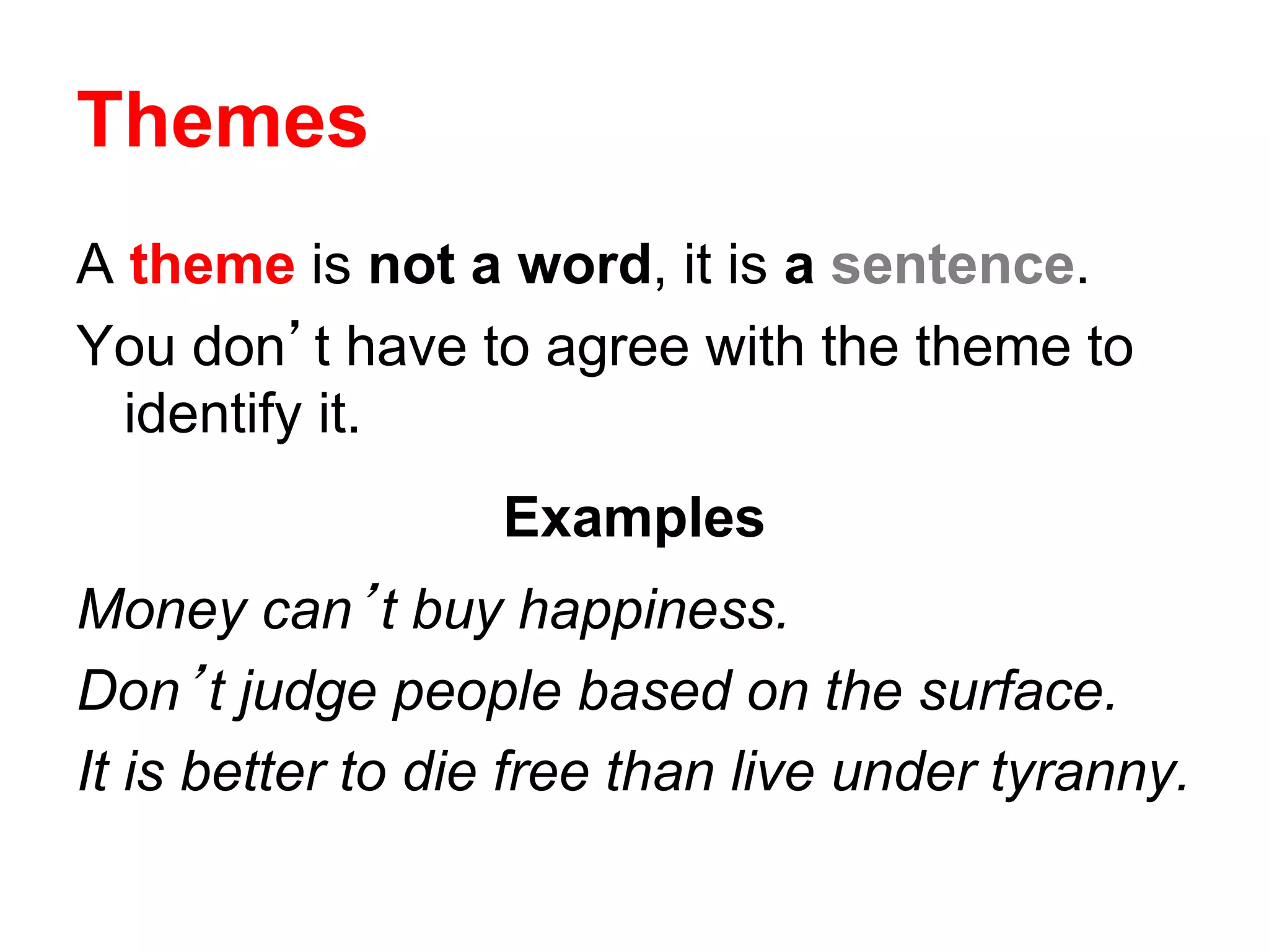 Theme lesson | PPT