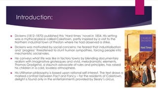 Exploring Themes industrialization and utilitarianism in “ Hard Times ...