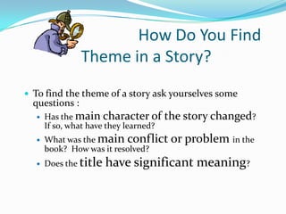 Theme used in Literature | PPTX | Fiction | Books and Literature