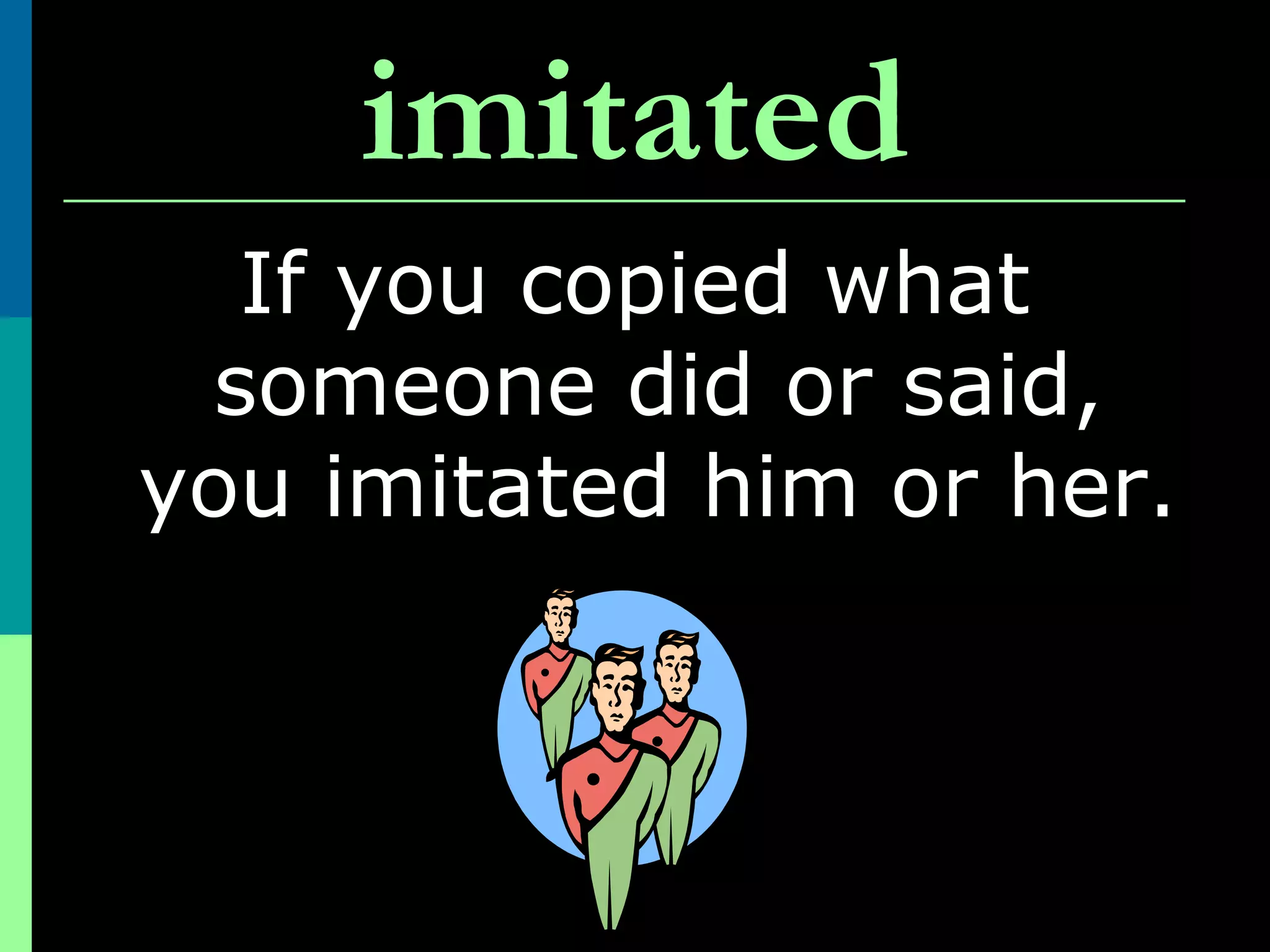 Ruby the Copycat Vocabulary - G3 StoryTown | PPT