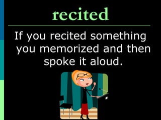 Ruby the Copycat Vocabulary - G3 StoryTown | PPT