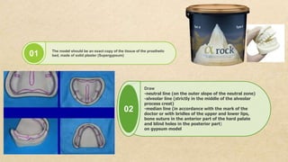 checking the design of prosthesis in complete absence of teeth | PPTX