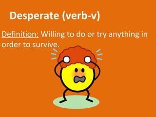 Theme 1 Night of the Twister and Blizzard vocabulary | PPT