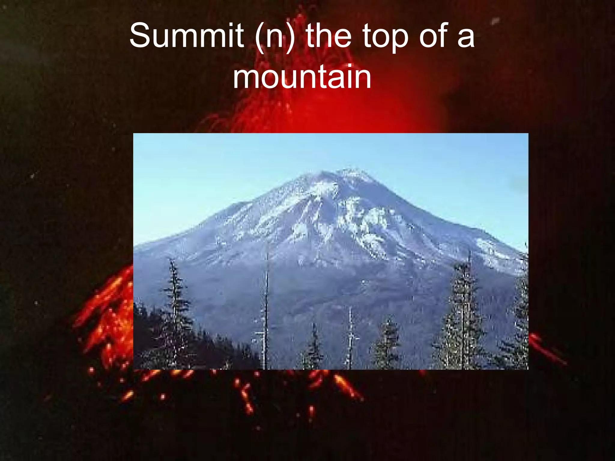 Theme 1 Volcanoes Vocabulary2 | PPT